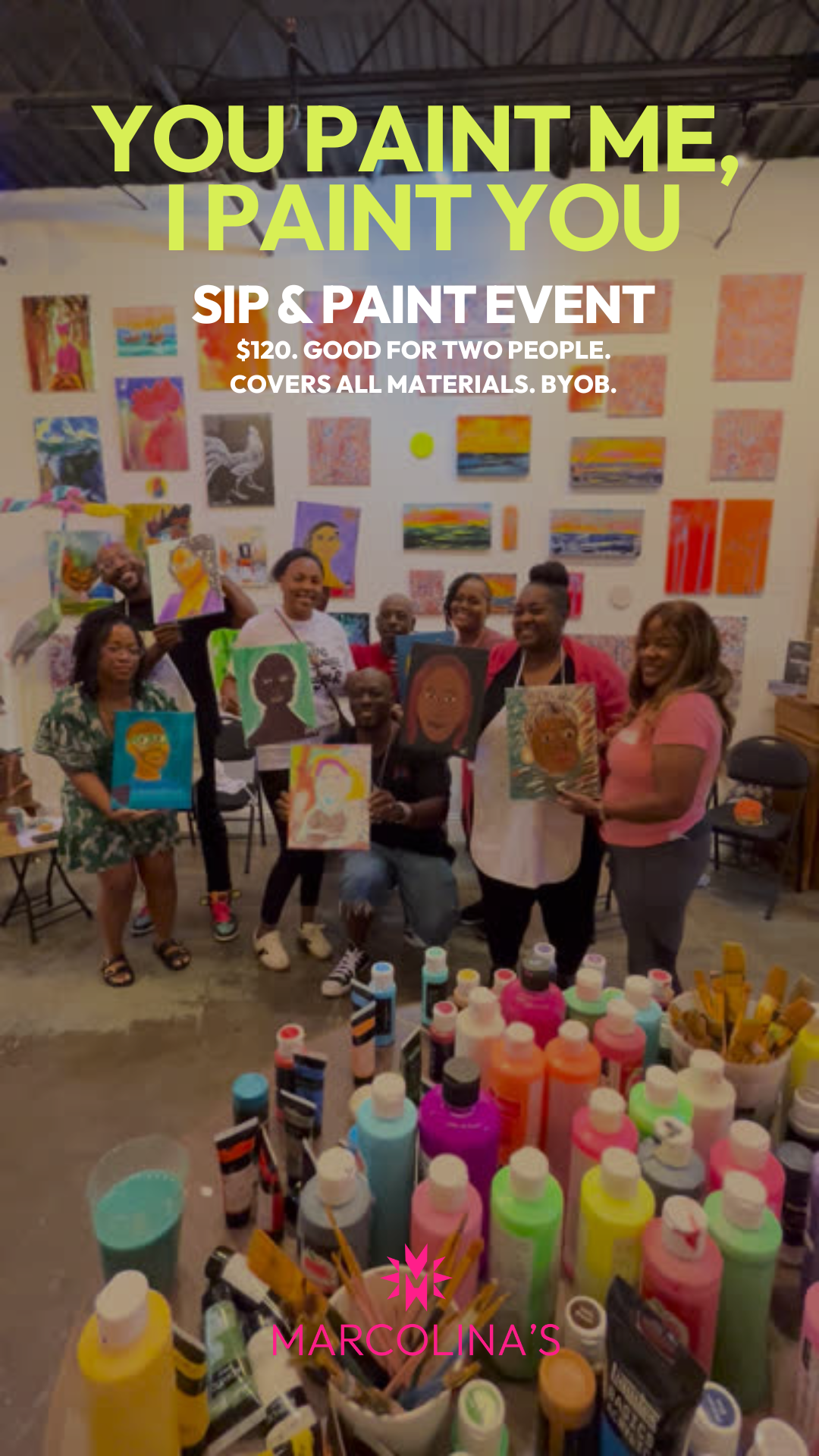 You Paint Me, I Paint You! Sip and Paint at an art gallery in Tampa ...